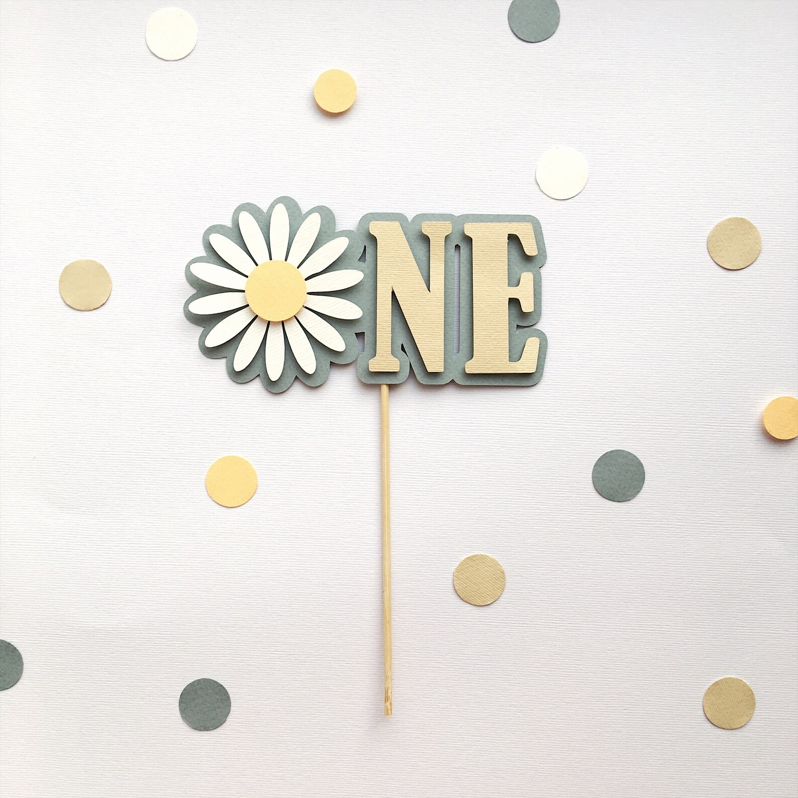 Daisy Cake Topper First Birthday Decorations | Etsy