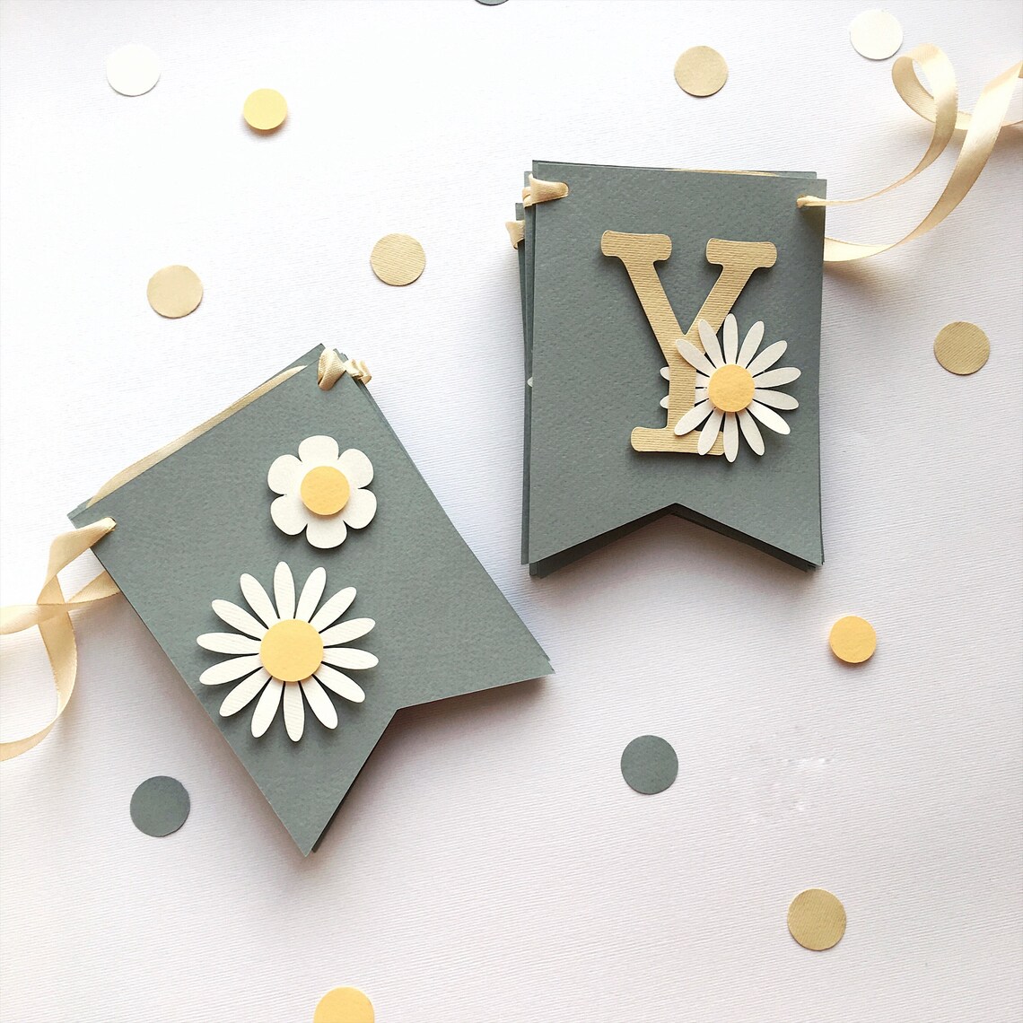 Daisy First Birthday Banner Groovy Flower Party Decorations - Etsy