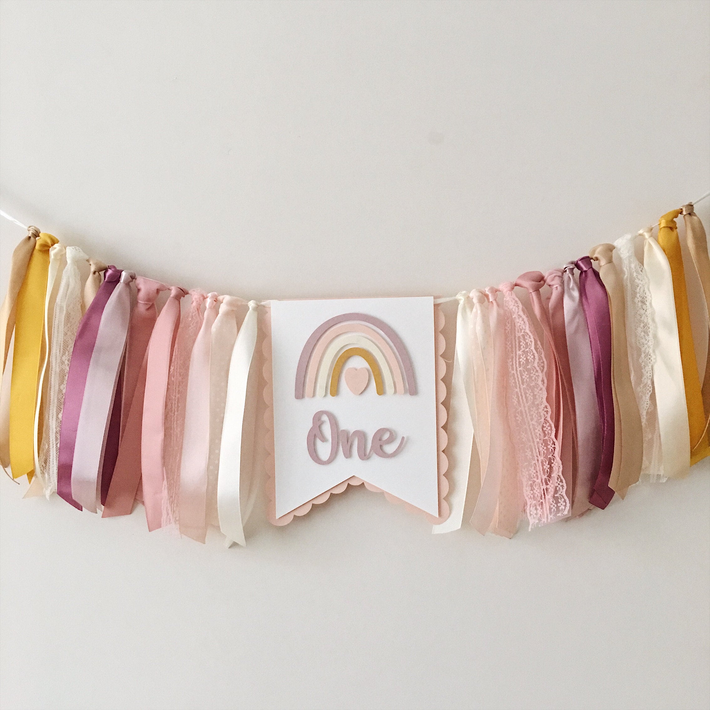 Party Décor Boho Banner. Boho Rainbow High Chair Banner,Boho Birthday ...