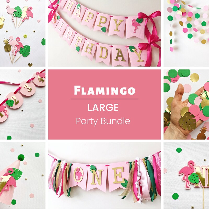Flamingo Banner - Etsy