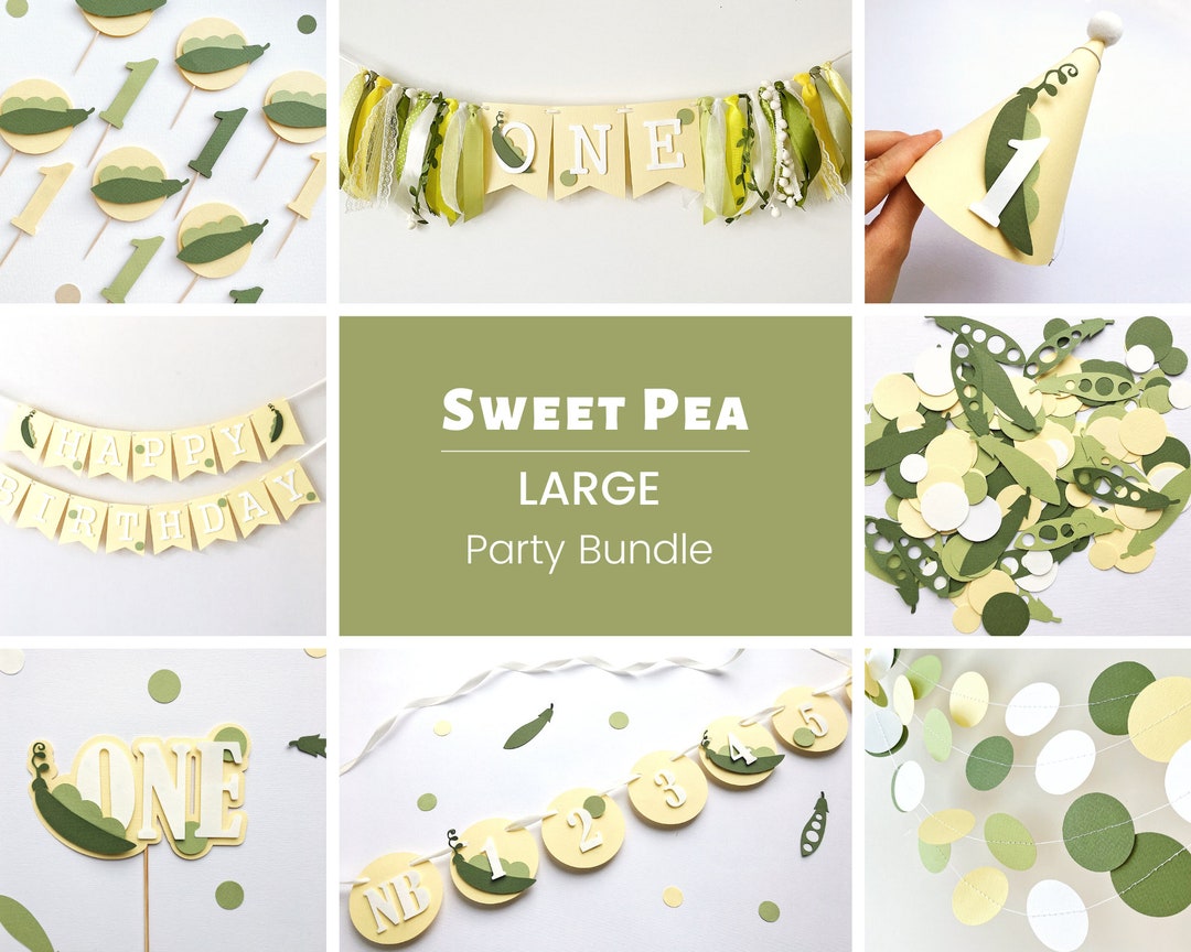 Sweet Pea Birthday, 1st Birthday Bundle, Sweet Pea Party, Sweet Pea ...