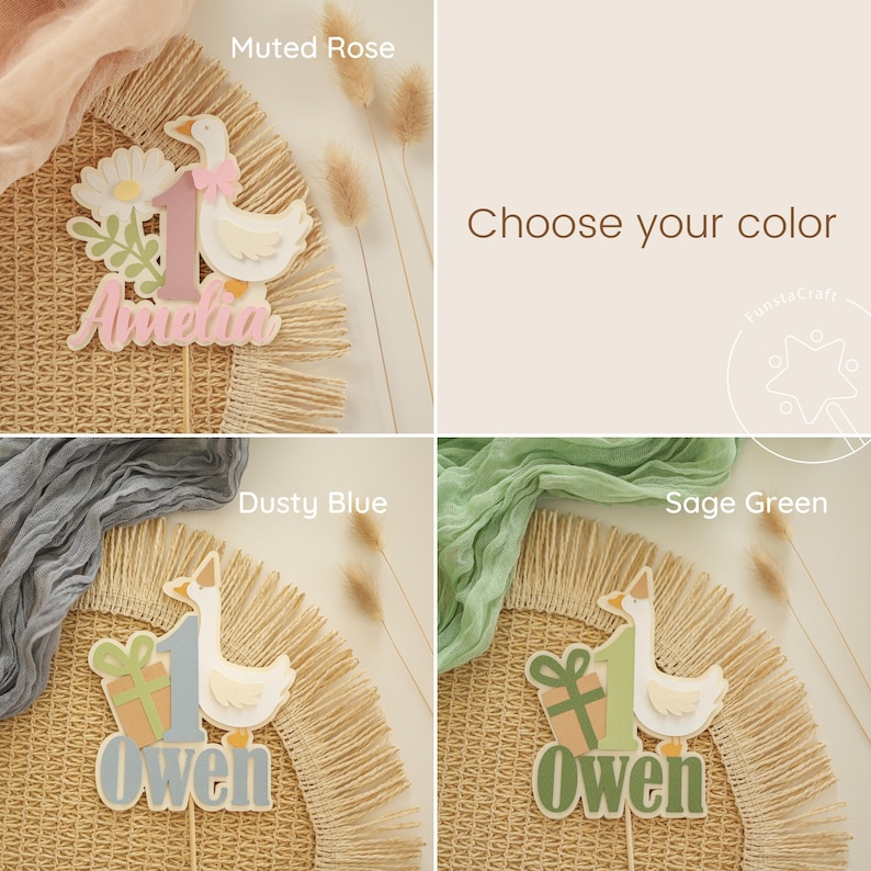 One Silly Goose Cake Topper, Goose 1st Birthday Decorations - Etsy