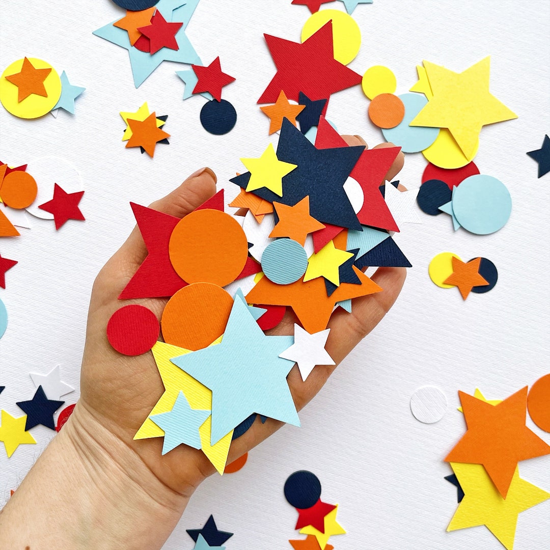 Space Confetti, Space Baby Shower, Table Decorations, First Trip Around ...