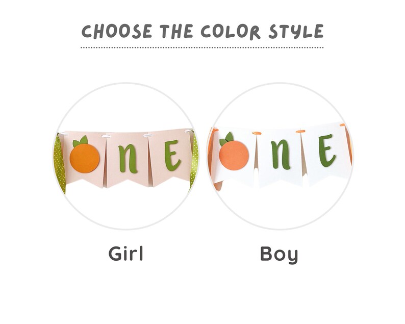 Little Cutie One High Chair Banner Clementine 1st Birthday - Etsy