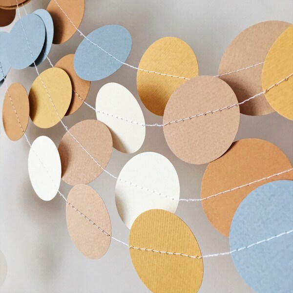Paper Circle Garland - Etsy