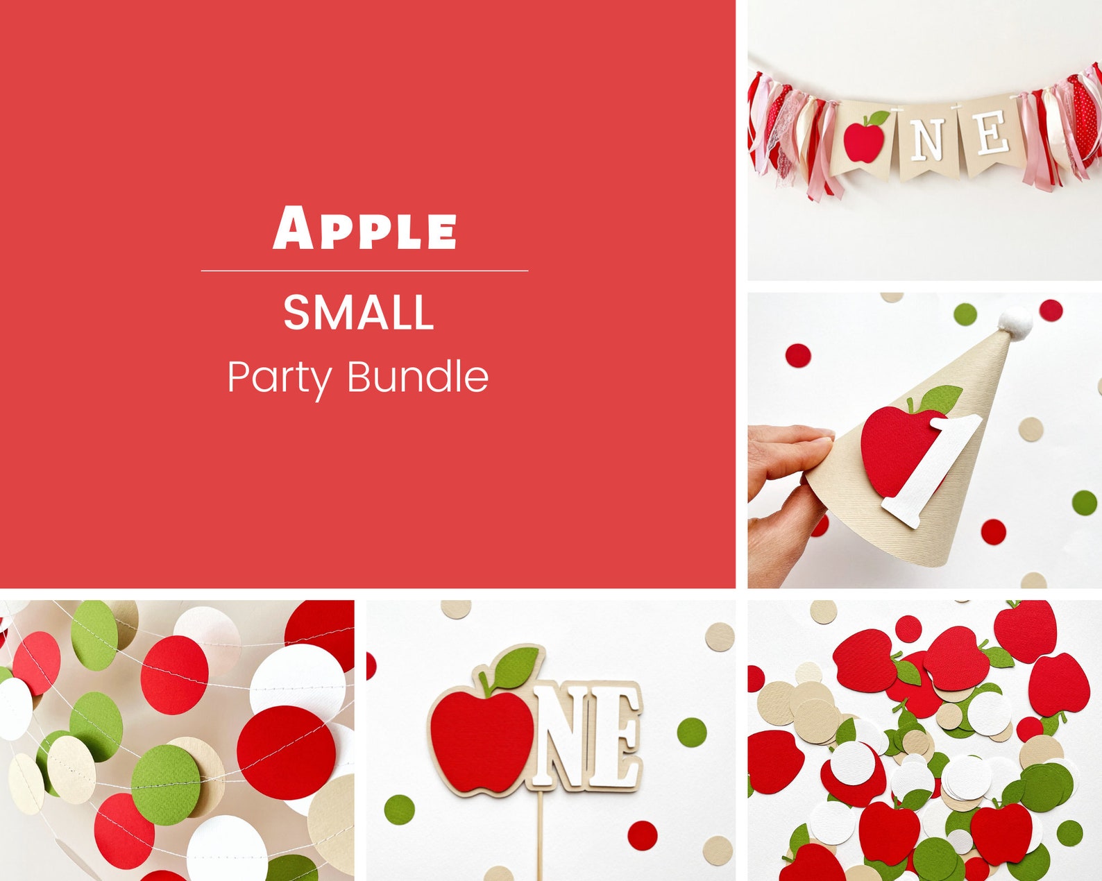 Apple Birthday Decorations, Apple 1st Birthday, Apple of Our Eye Party ...