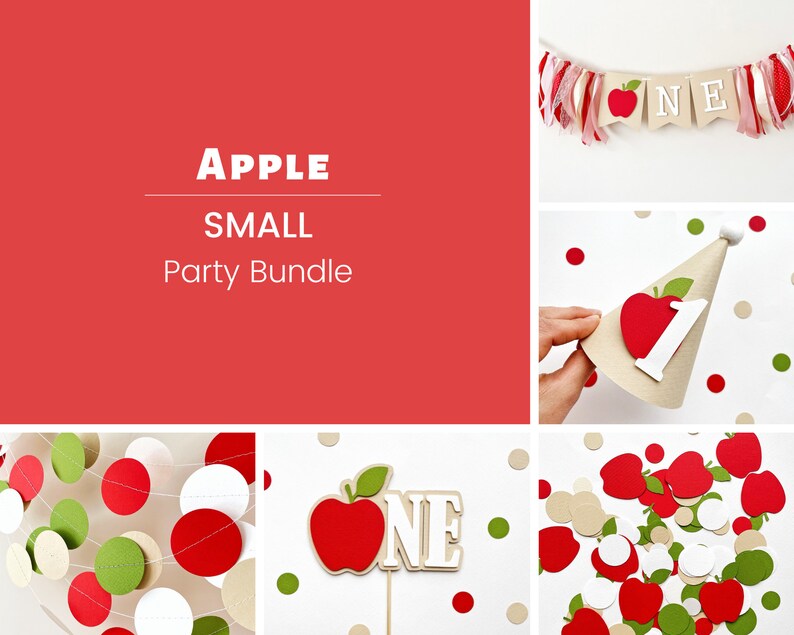 Apple Birthday Decorations, Apple 1st Birthday, Apple of Our Eye Party ...
