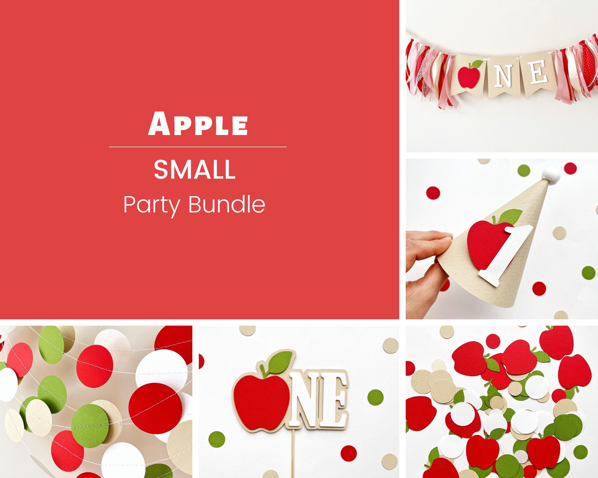Apple Birthday Decorations, Apple 1st Birthday, Apple of Our Eye Party ...