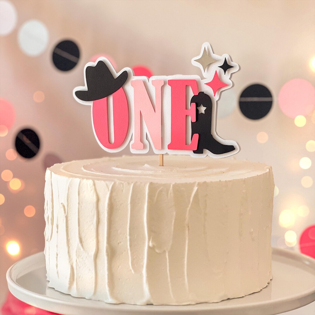 1st Rodeo Cake Topper, Cowgirl Birthday, My First Rodeo Disco, Man I ...