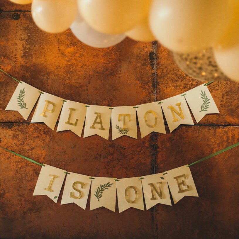 Greenery Banner Green Gold 1st Birthday Decorations Greenery - Etsy Canada