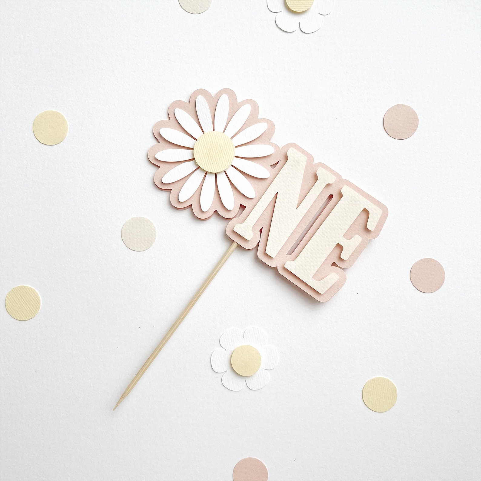 Daisy Cake Topper First Birthday Decorations | Etsy