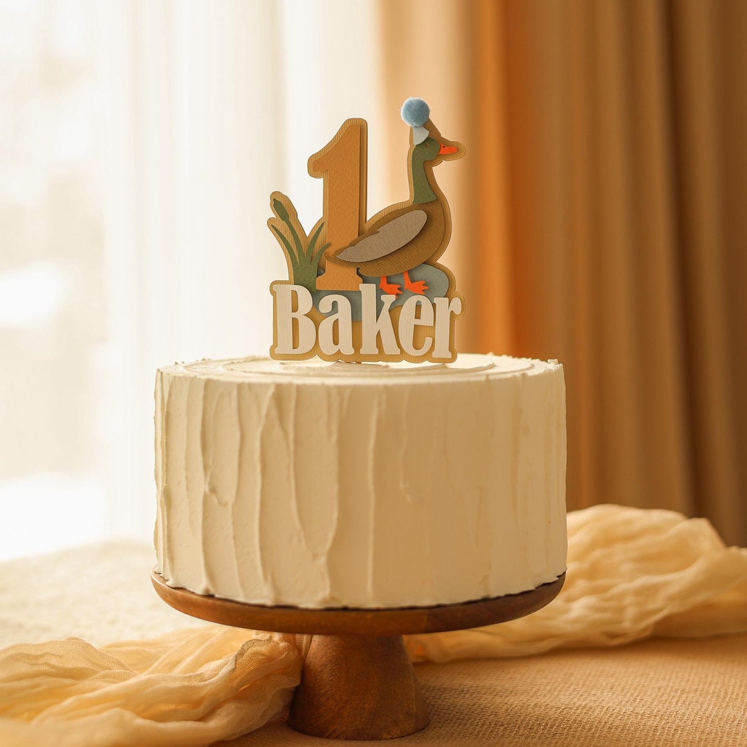 One Lucky Duck Cake Topper, Mallard 1st Birthday Decorations - Etsy