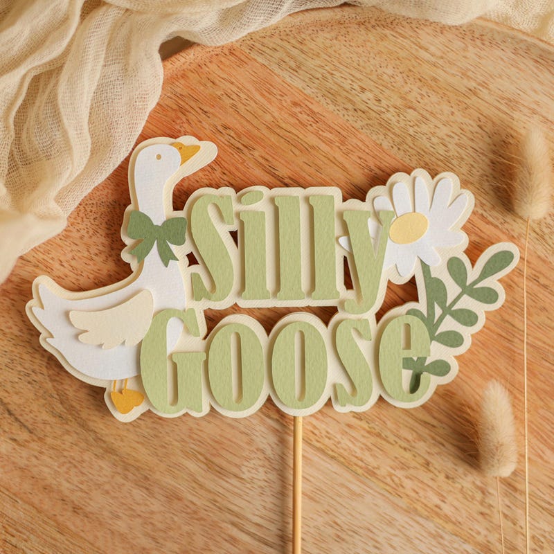 Silly Gooses Cake Topper - Etsy