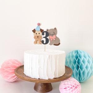 Dog & Cat Birthday Banner, Two Let the Dogs Out, Lets Pawty, Kitten and ...