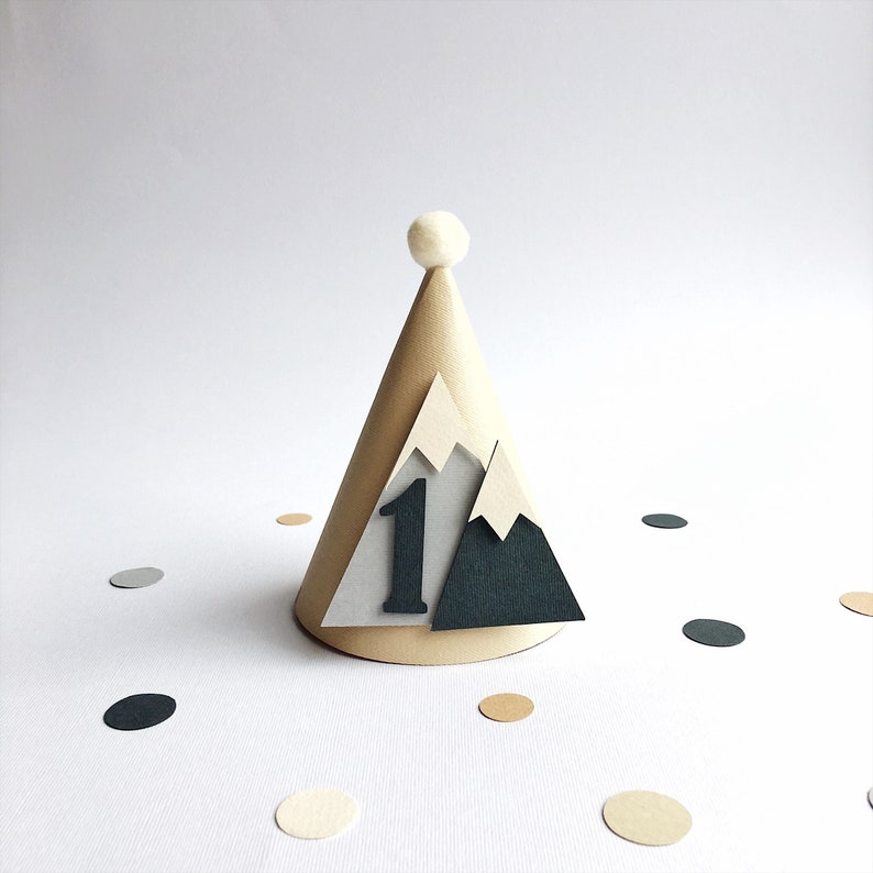 Mountain One Party Hat Adventure Awaits Birthday Decorations | Etsy