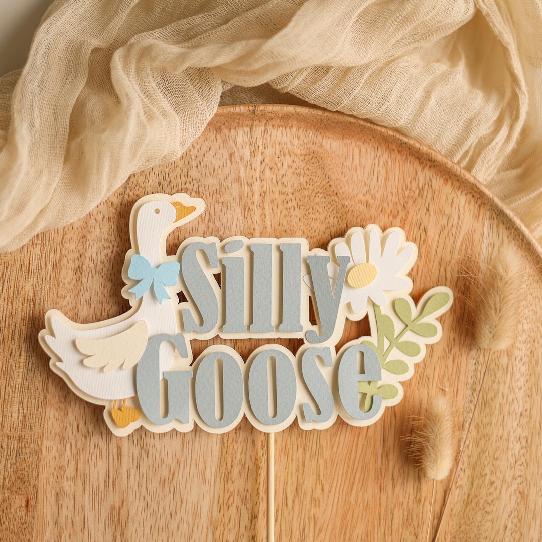 Silly Goose Cake Topper, Goose Baby Shower Decorations - Etsy