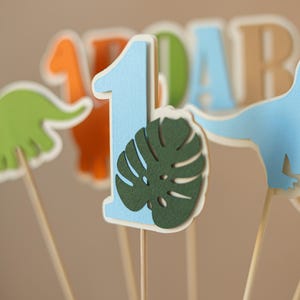 Dinosaur Table Centerpieces - Boy 1st Birthday Decorations - Oneasaurus ...