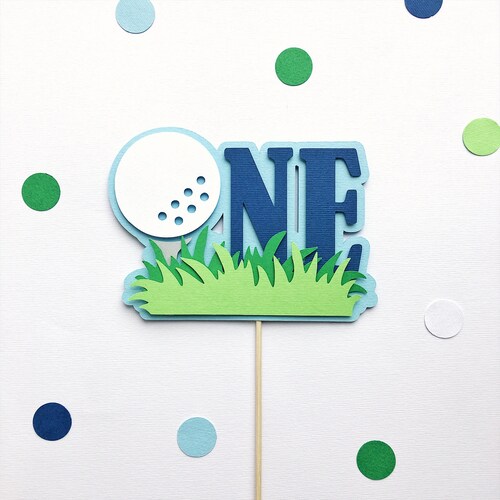 Golf Flag Cake Topper Golf Cake Topper Hole in One Cake - Etsy