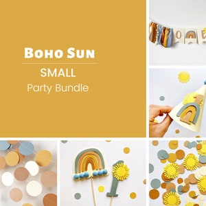 Boho Sun Birthday Bundle, First Trip Around the Sun Party, One in the ...