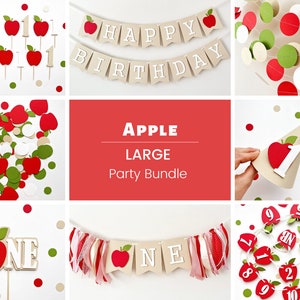 Apple Birthday Decorations, Apple 1st Birthday, Apple of Our Eye Party ...