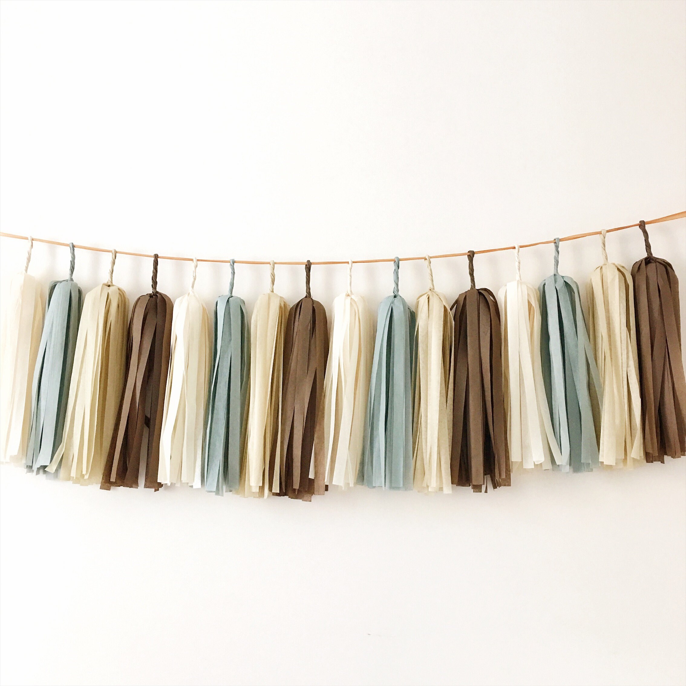 Safari Tassel Garland Banner Neutral Gray Brown Tassel Garland | Etsy