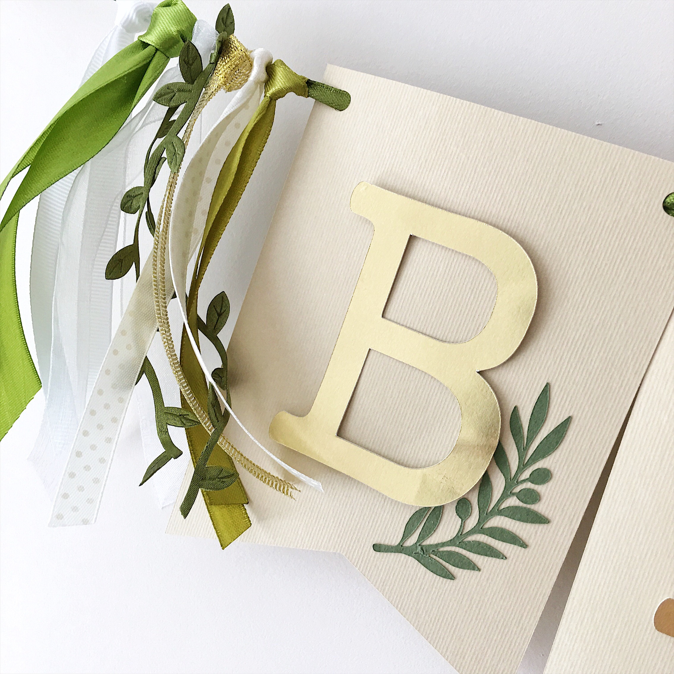 Greenery Banner Green Gold 1st Birthday Decorations Greenery - Etsy Canada