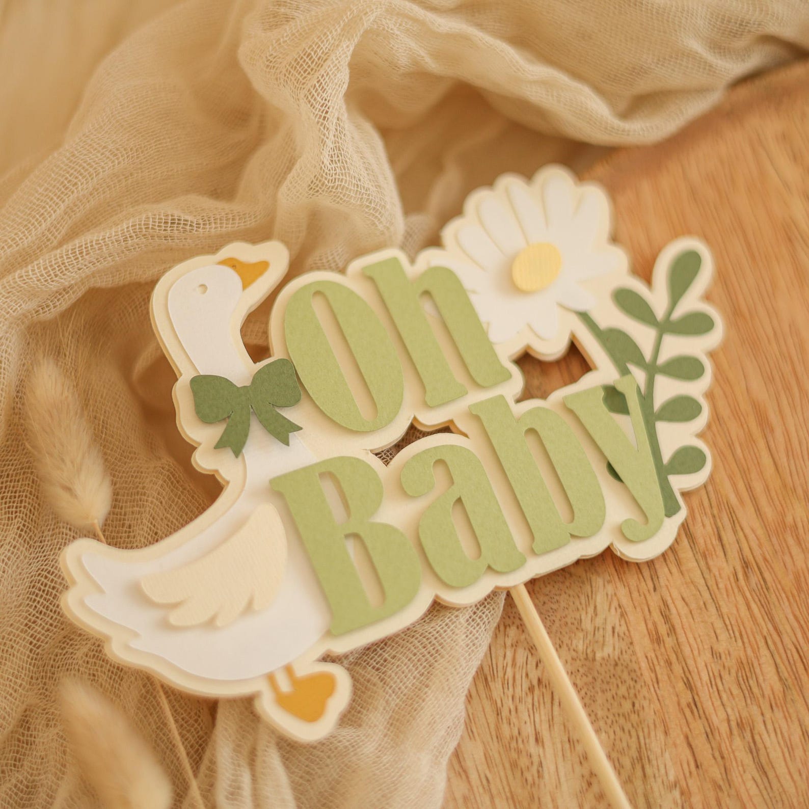 Adorno para tarta de ganso tonto - Decoraciones para baby shower de ...