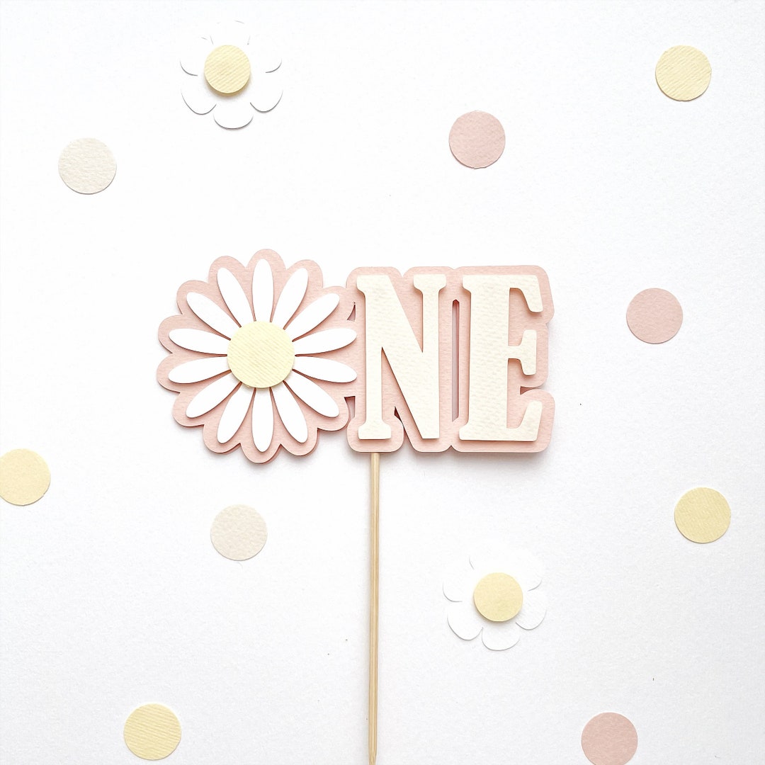 Daisy Cake Topper First Birthday Decorations - Etsy
