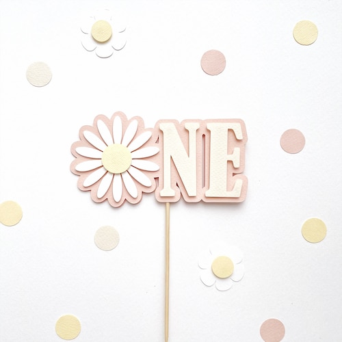 Daisy First Birthday Banner Groovy Flower Party Decorations - Etsy