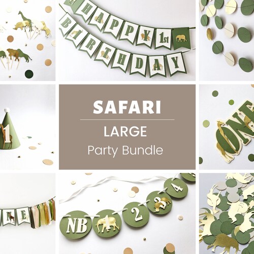 Jungle Party Bundle Safari Wild One First Birthday Package - Etsy