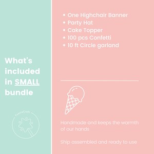 Ice Cream Birthday Bundle, Here's the Scoop, Summer 1st Birthday, Sweet ...