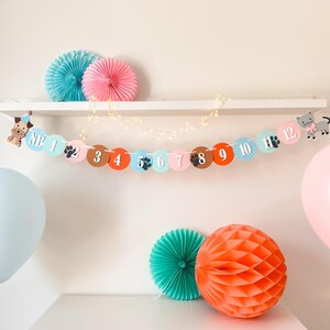 Dog & Cat Birthday Banner, Two Let the Dogs Out, Lets Pawty, Kitten and ...