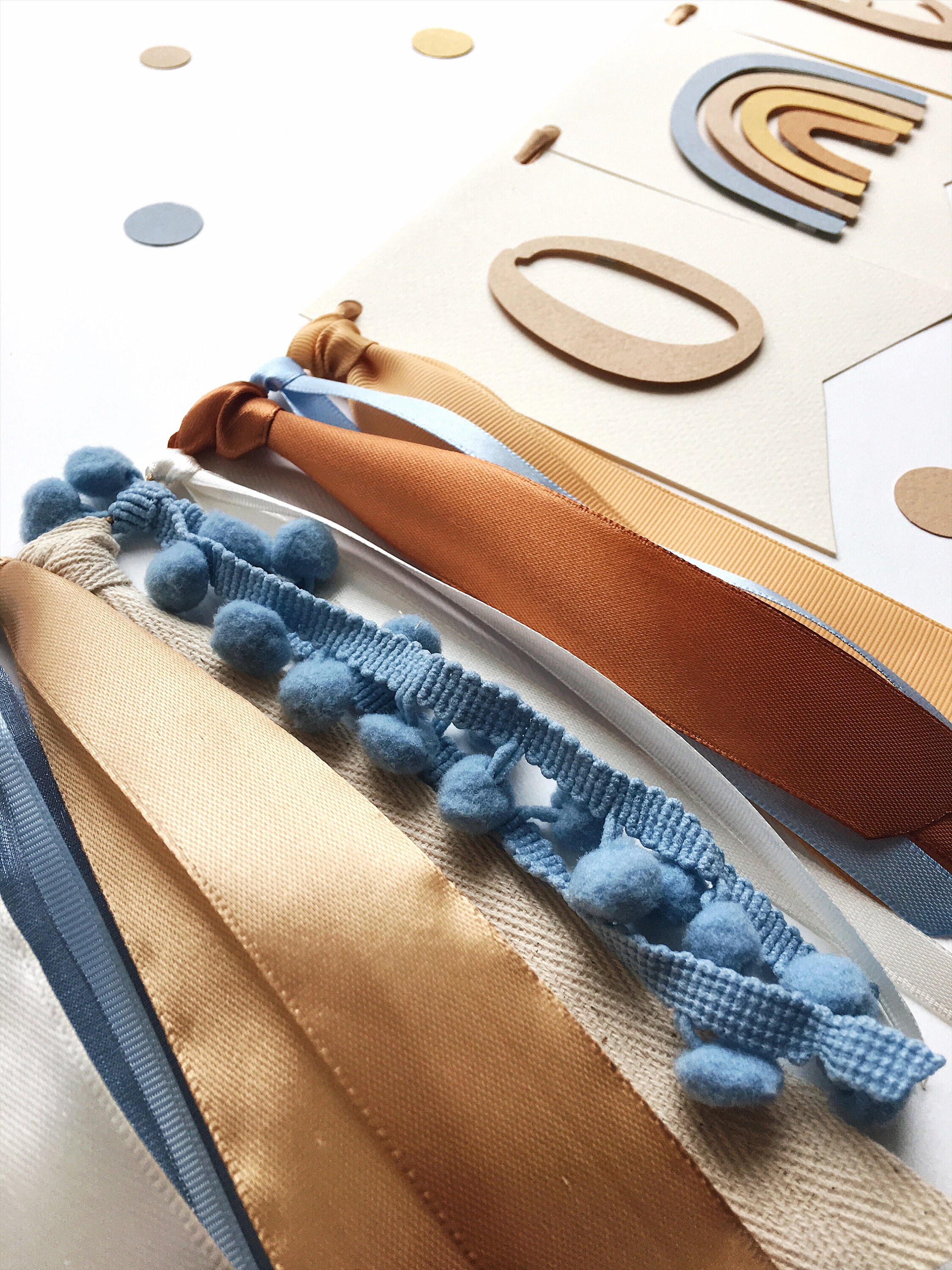 Boy Boho Rainbow One High Chair Banner Muted Rainbow 1st | Etsy