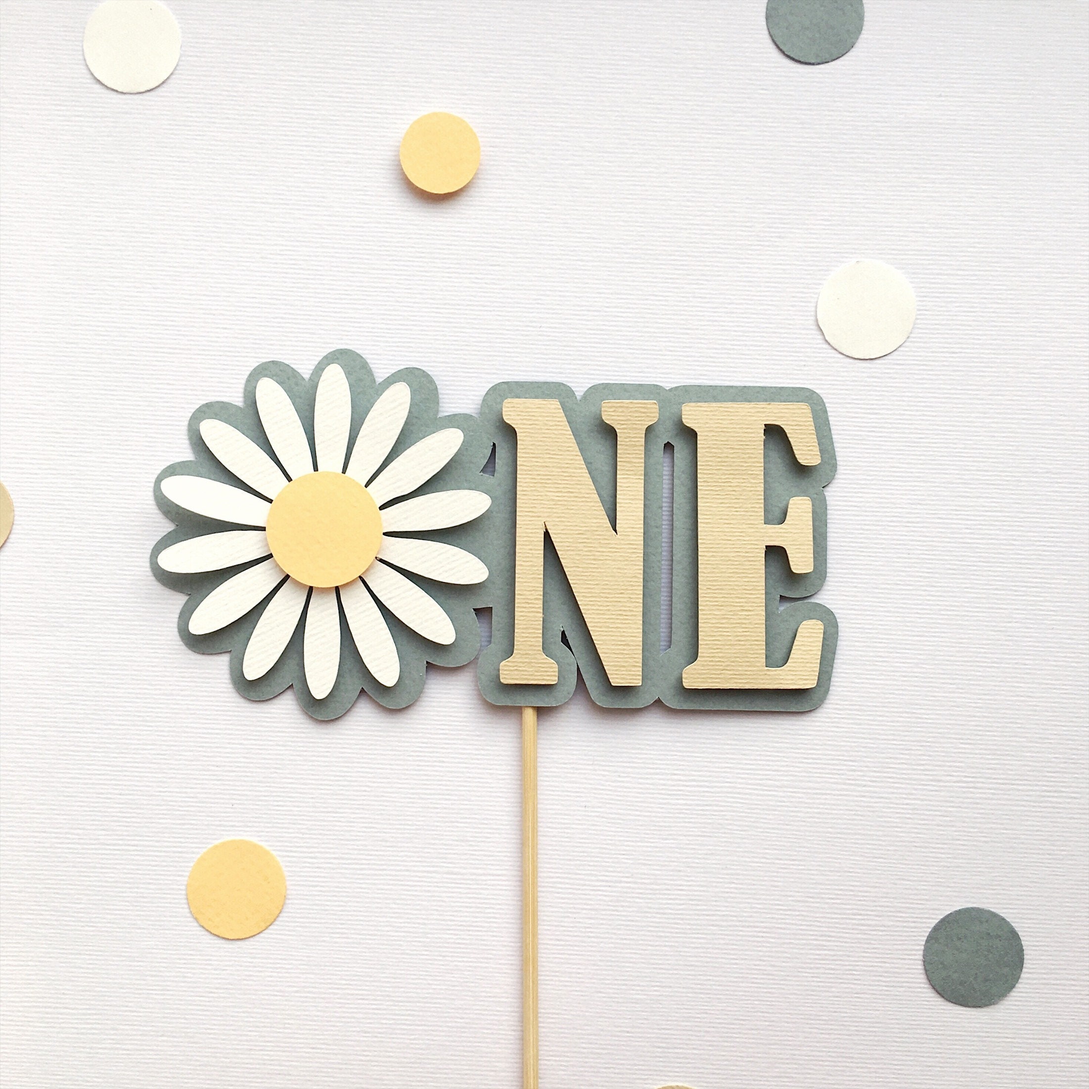 Daisy Cake Topper First Birthday Decorations | Etsy