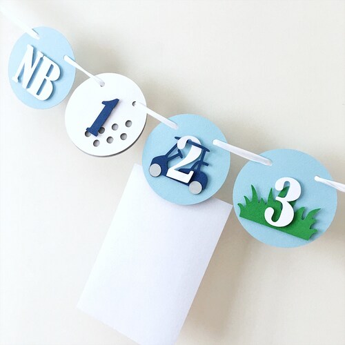 Hole in One Banner Golf First Birthday Golf Banner Hole in - Etsy