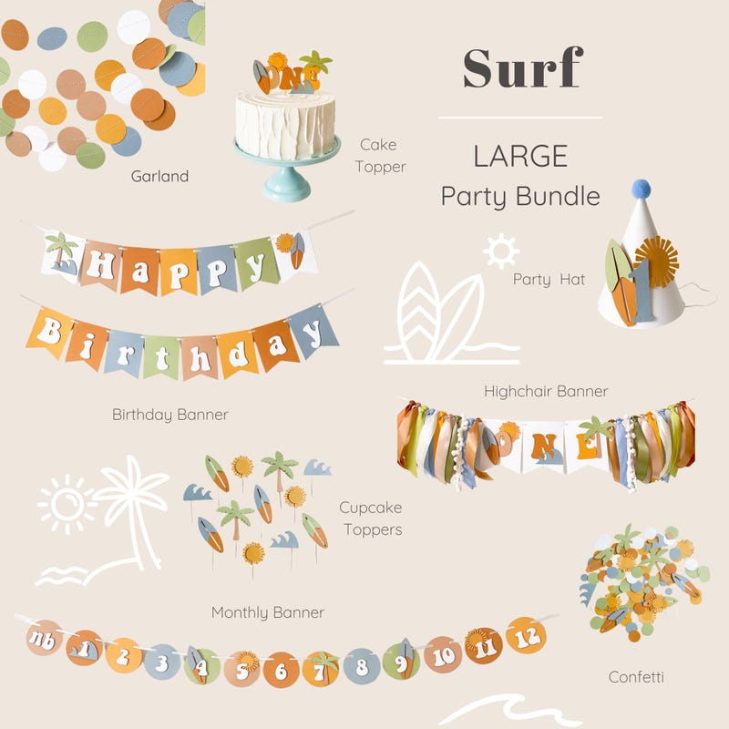 Surf Birthday - Etsy