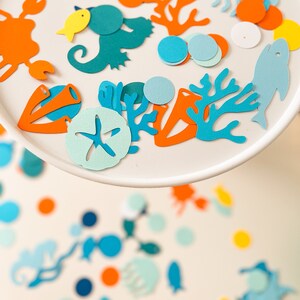 Under the Sea Confetti, Ocean Birthday Decorations, Two the Sea Party ...