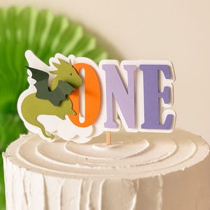 Dragon Cake Topper, Fantasy Birthday Decorations, Mythical Creatures ...