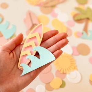 Surf Confetti, the Big One Surfboard Birthday Decorations, Surf Beach ...