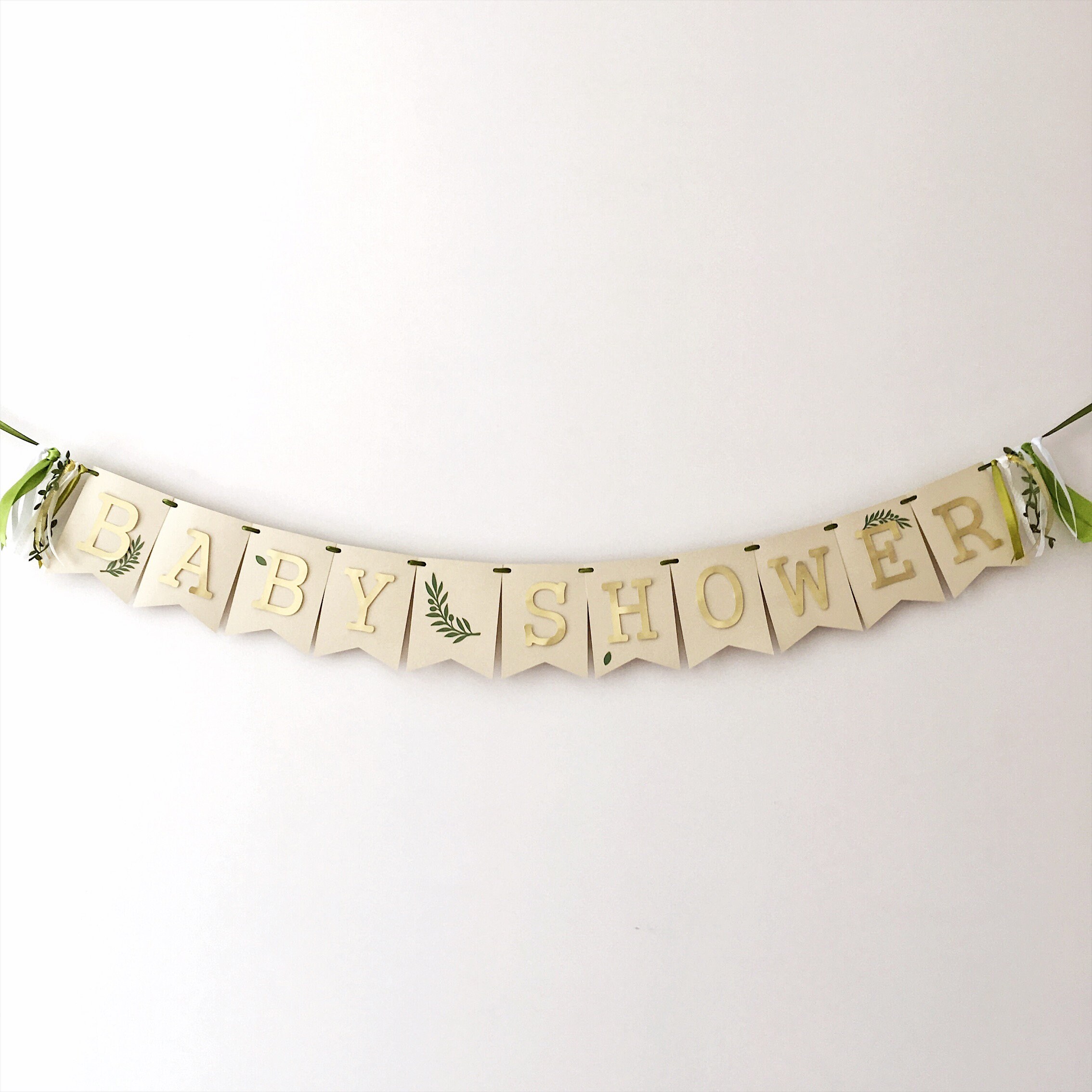 Greenery Banner Green Gold 1st Birthday Decorations Greenery - Etsy Canada