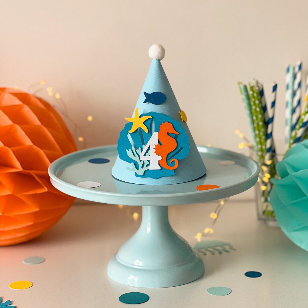 Under the Sea Birthday Hat, Ocean Animals Decorations, Two the Sea ...