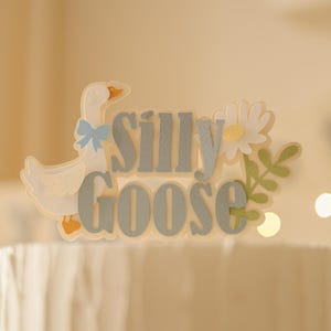 Silly Goose Cake Topper, Goose Baby Shower Decorations - Etsy
