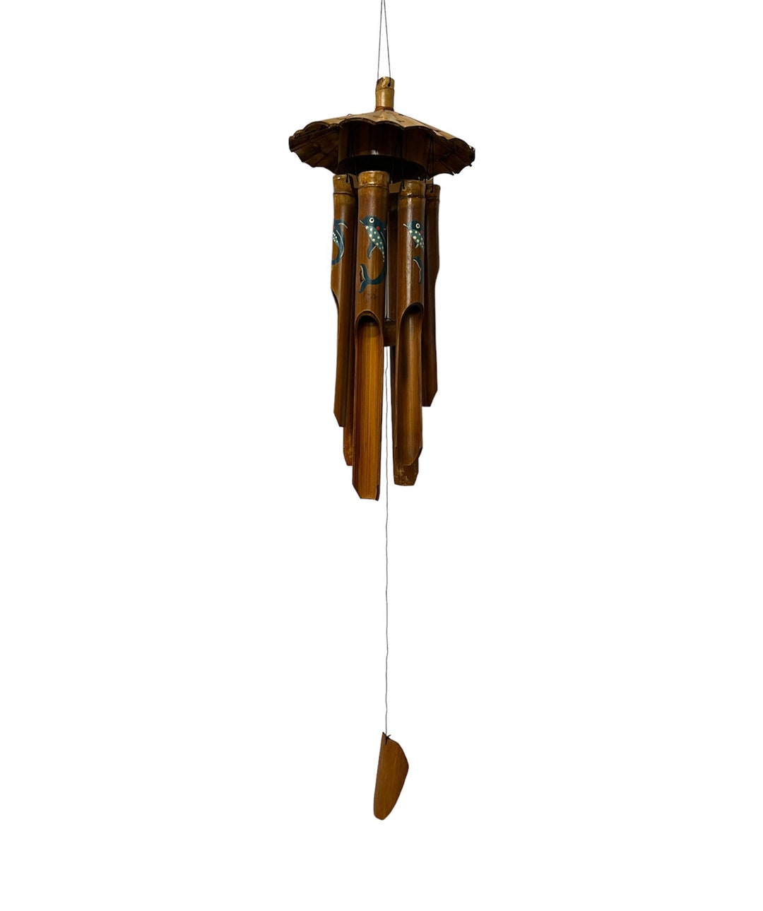 Bamboo Wind Chimes With Dolphin Detail - Etsy