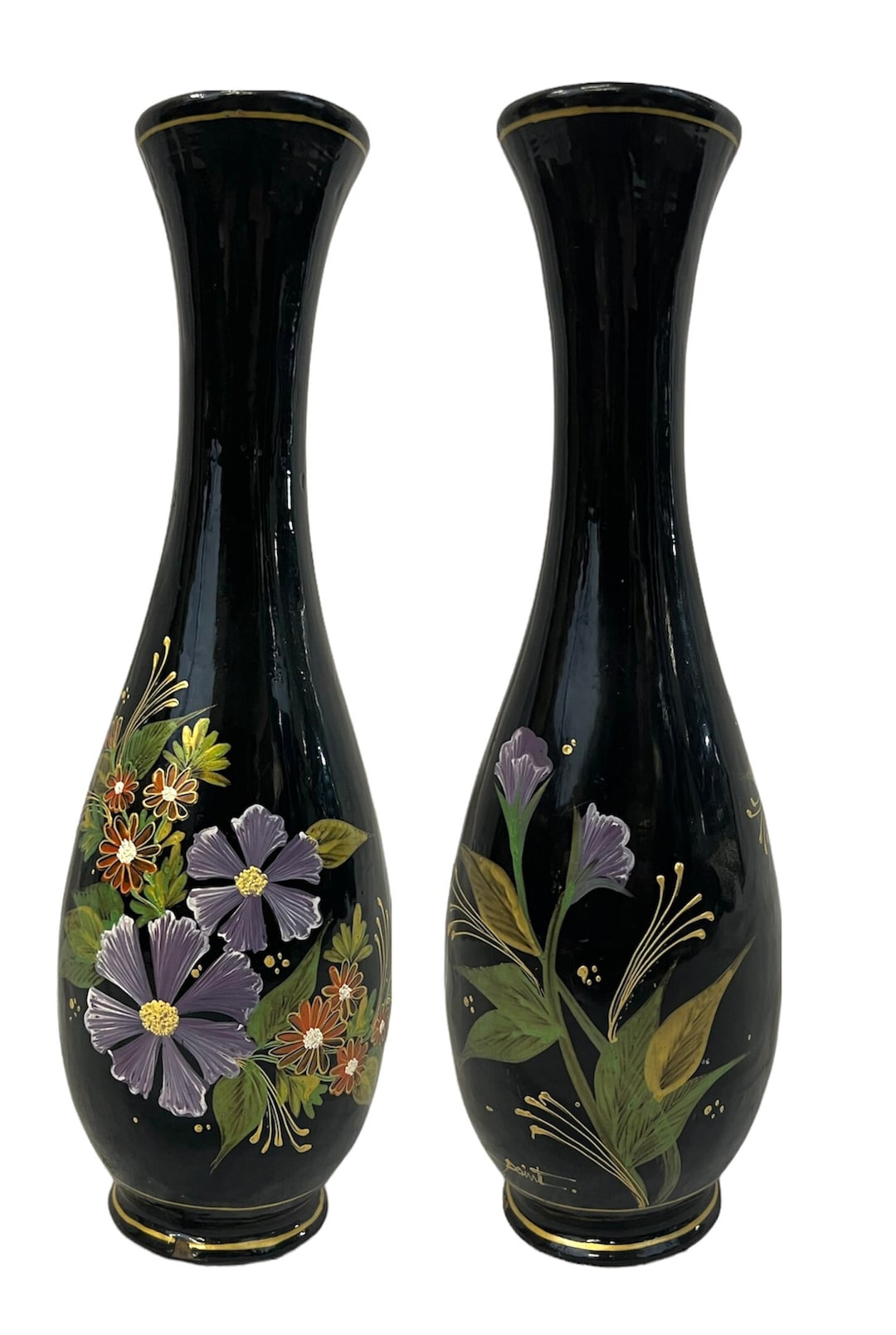 Hand Painted Single Stem Flower Vase - Etsy