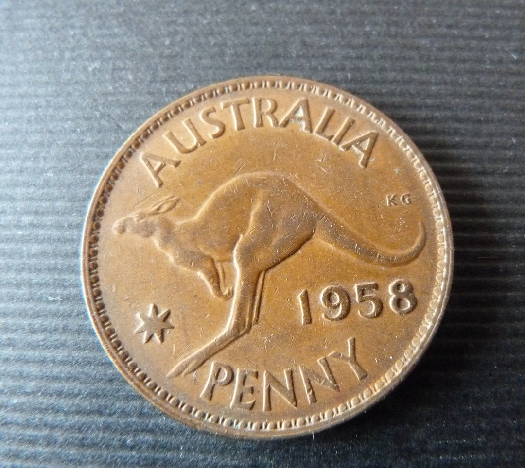1958 Australian Penny Circulated - Etsy Australia
