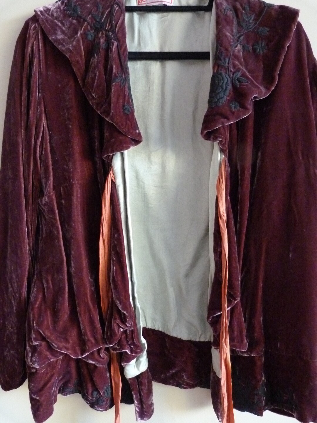 1980s Silk Velvet Jacket Lin Van Hek Designer - Etsy