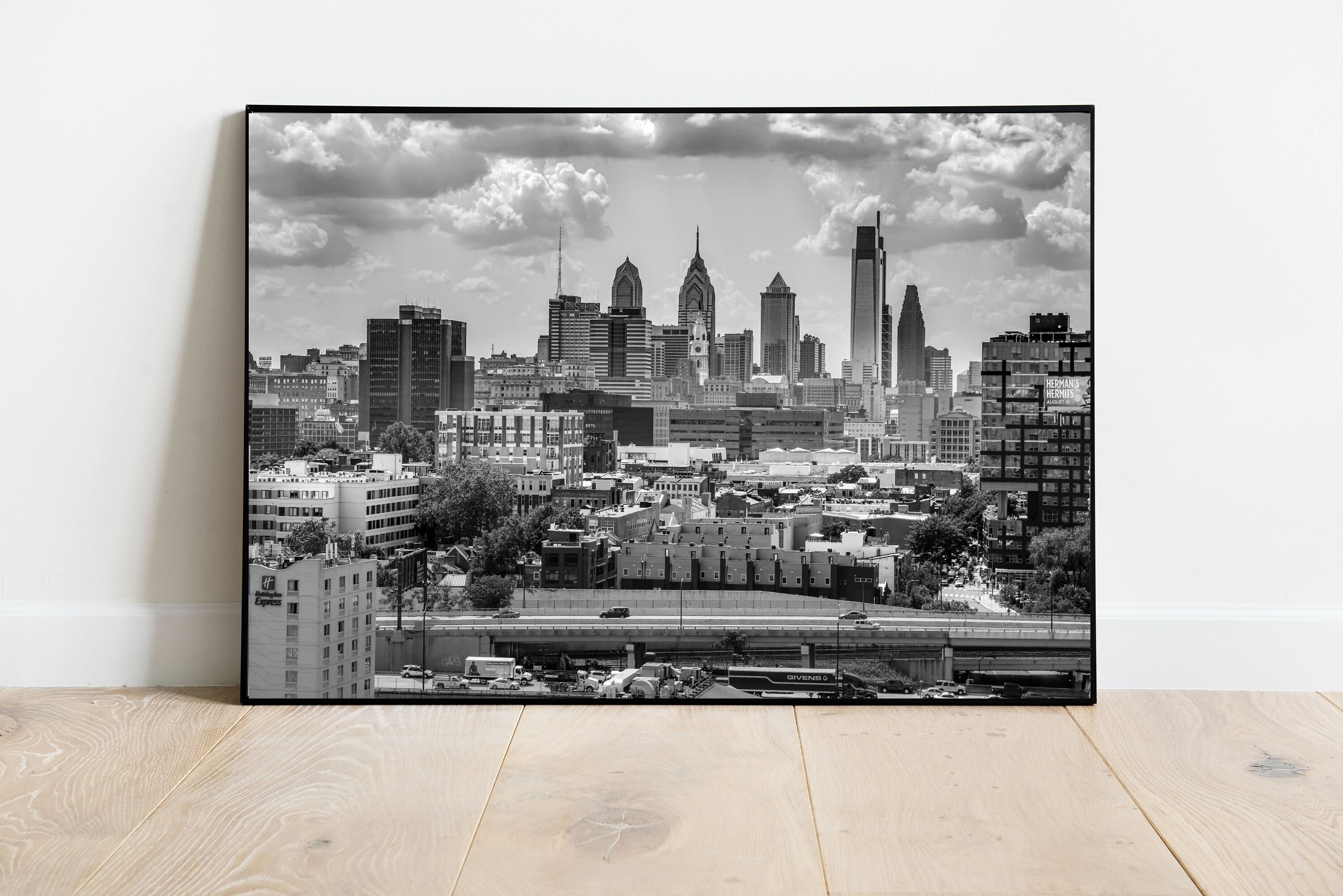Philadelphia Print, Philadelphia Skyline, Philly Black and White ...