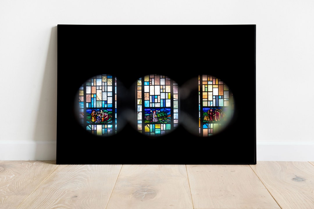 Stained Glass Print, Stained Glass Church Photography Print, Stained ...
