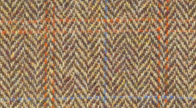 Harris Tweed Fabric Brown Herringbone Various Sizes With - Etsy
