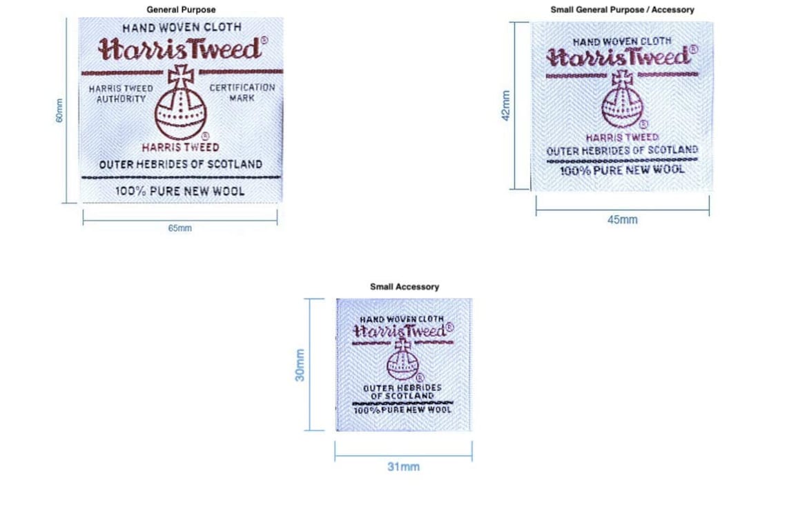 Harris Tweed Fabric Brown Herringbone Various Sizes With - Etsy